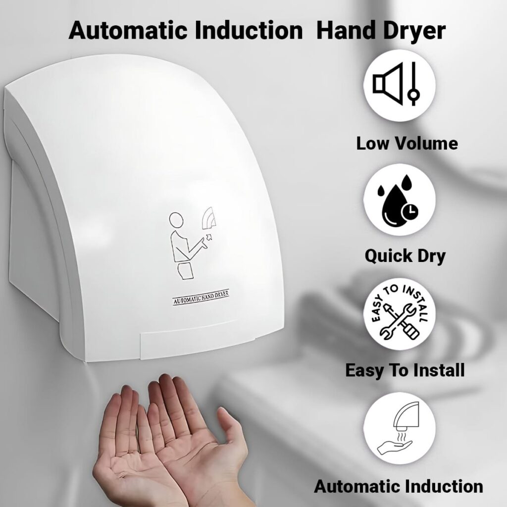 Rigwell ABS Plastic Automatic Sensor High Jet Speed Fast Dry Hand Dryer ...